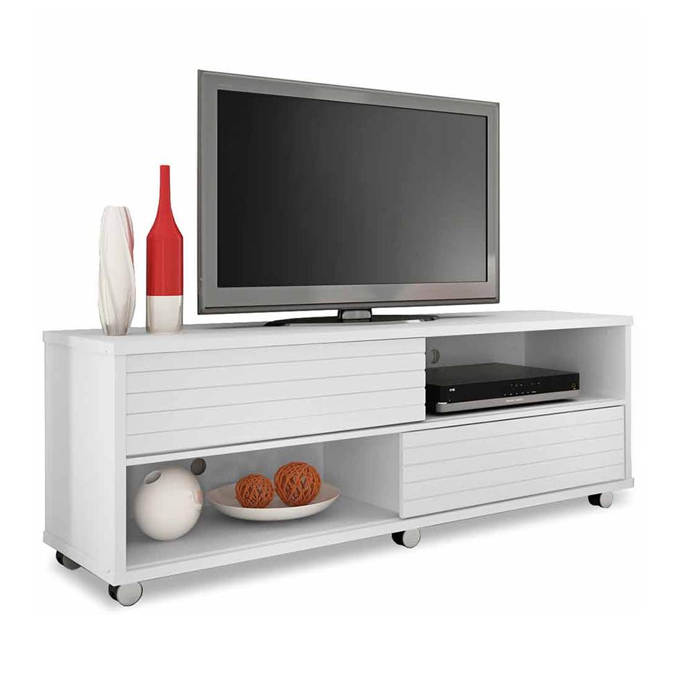 Rack Livorno Branco 160 cm - Mobly - Rack - Magazine Luiza