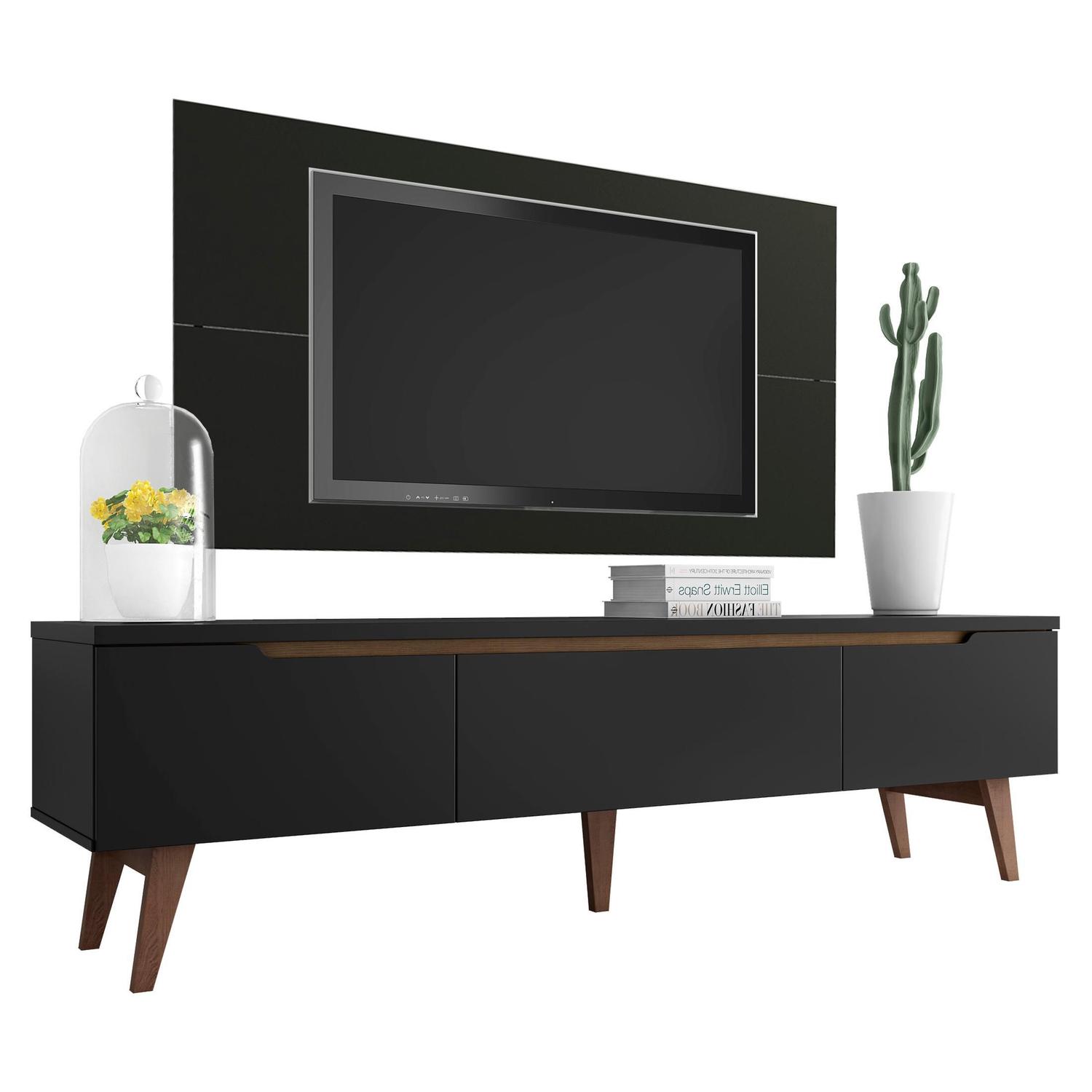 Rack Madesa Reims e Painel para TV até 55 Polegadas 2 Portas e 1 Gaveta ...