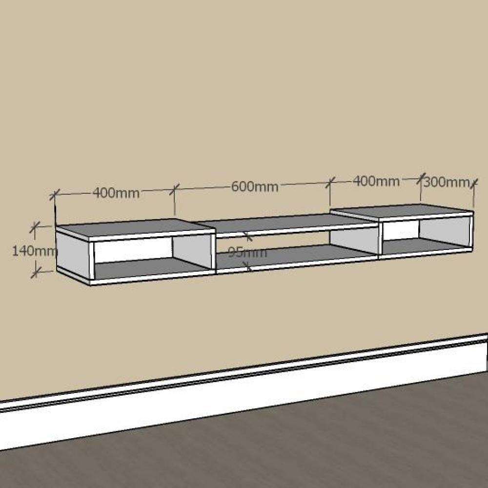 Rack moderno minimalista em mdf Branco - E-nichos - Rack - Magazine Luiza