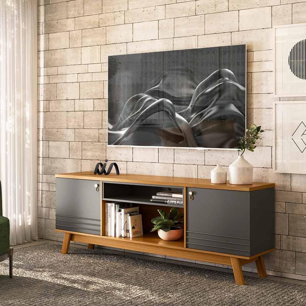 Rack Para Tv 75 Polegadas Colorado Nature Chumbo Linea Brasil - Rack - Magazine Luiza