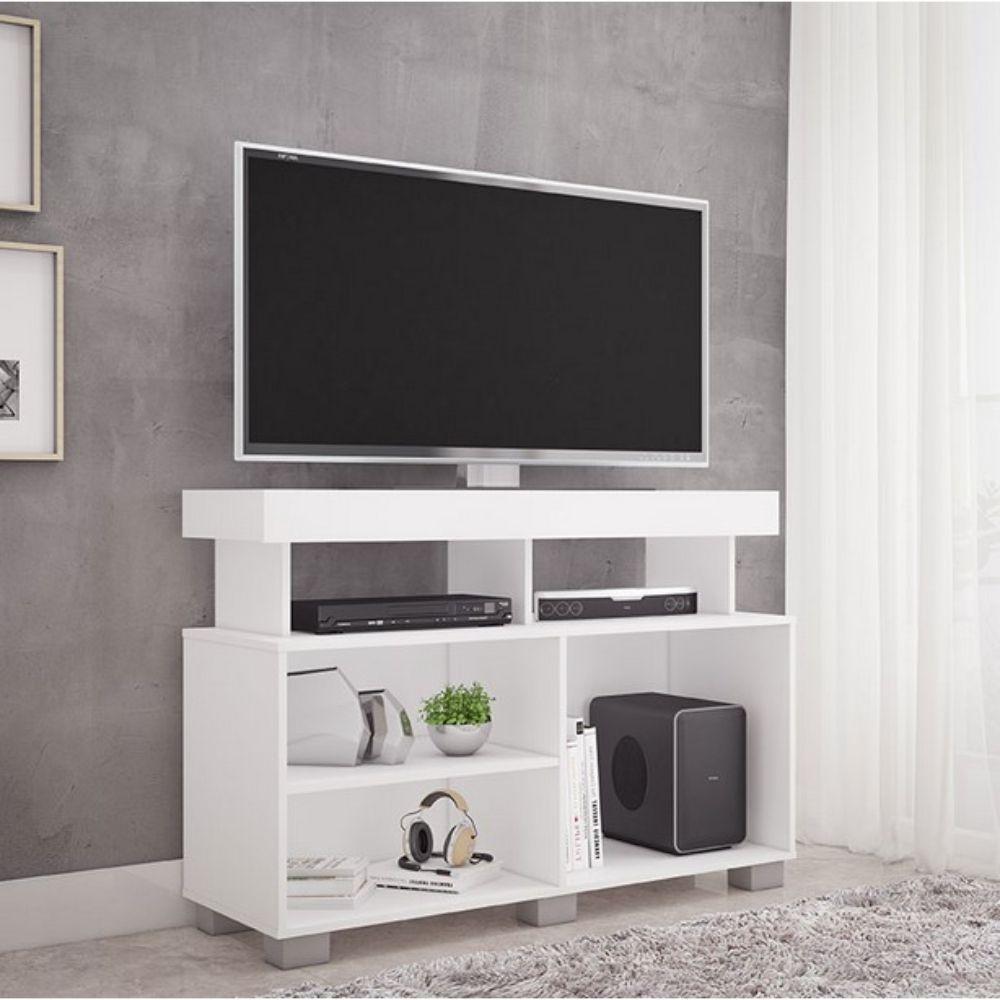 Rack para TV até 32 Polegadas Slim Permobili Branco - Rack - Magazine Luiza