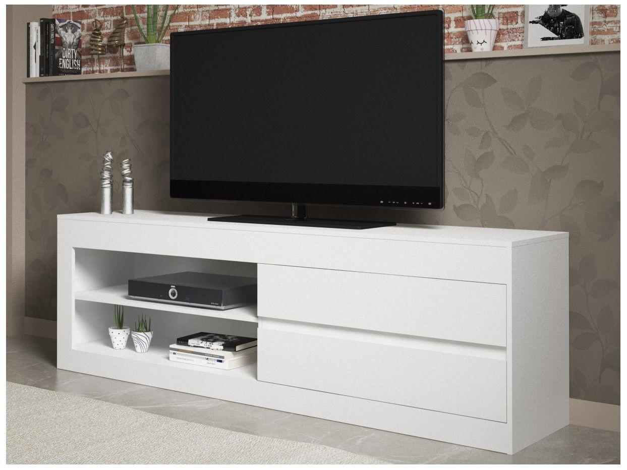 Rack para TV até 55” 2 Gavetas - Via Móveis Enxo - Rack - Magazine Luiza