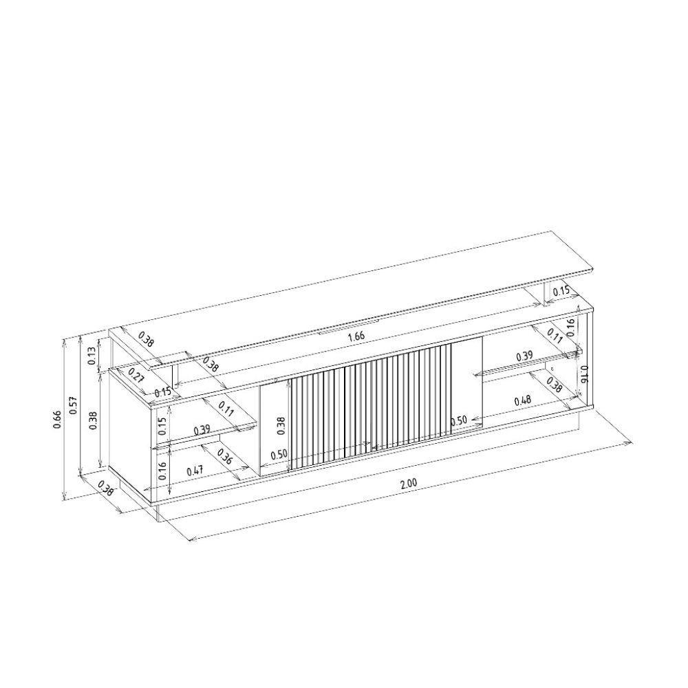 Rack para TV até 70 Polegadas 2 Portas Leblon Línea Brasil - Linea ...