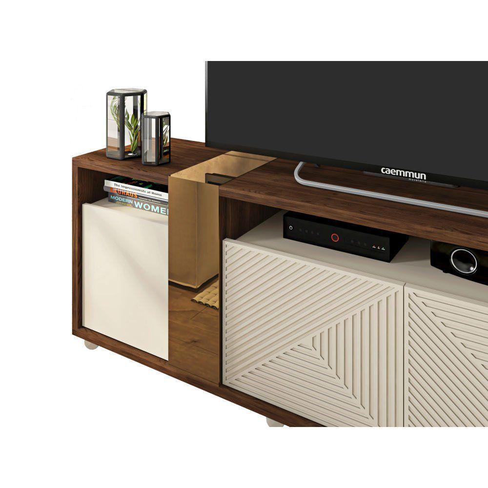 Rack para TV até 75 Polegadas 4 Portas 2 Nichos Columbus Caemmun - Rack ...