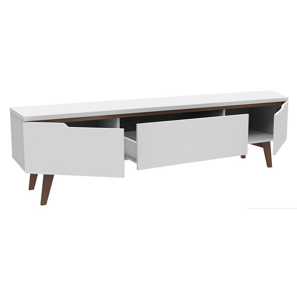 Rack para TV até 75 Polegadas Madesa Reims 2 Portas 1 Gaveta - Rack ...