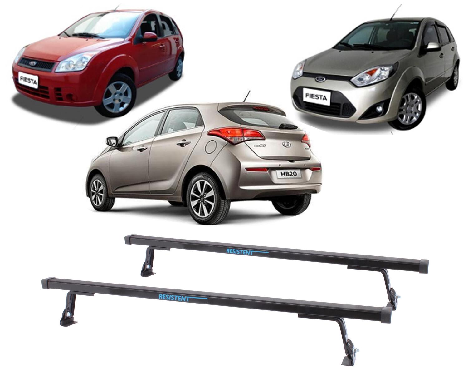 Rack Teto Resistent Ford Fiesta Sedan 4pts 02-14 LW121 - Lwacc - Rack e ...