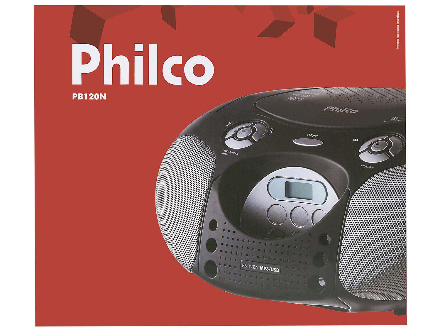 Rádio Portátil Philco AM MP3 USB - PB 120 - Rádio Portátil - Magazine Luiza