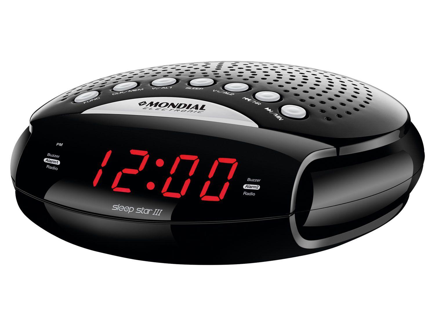 Rádio Relógio AM/FM Display Digital RR-03 Sleep Star III Mondial