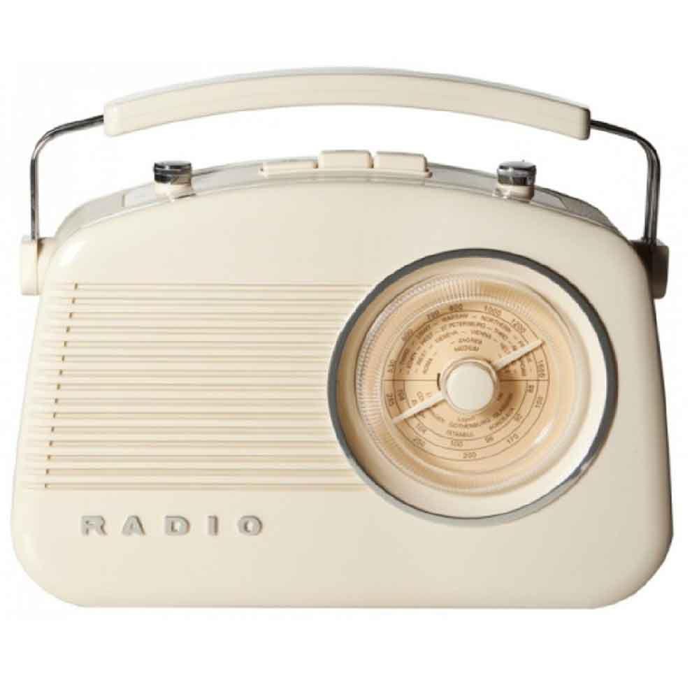 Rádio Retrô Moderno Am/fm Branco - Versare anos dourados - Rádio ...