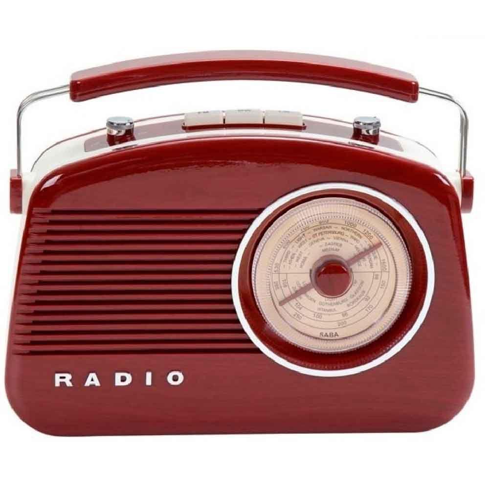 Rádio Retrô Moderno Am/fm Vermelho - Versare anos dourados - Rádio ...