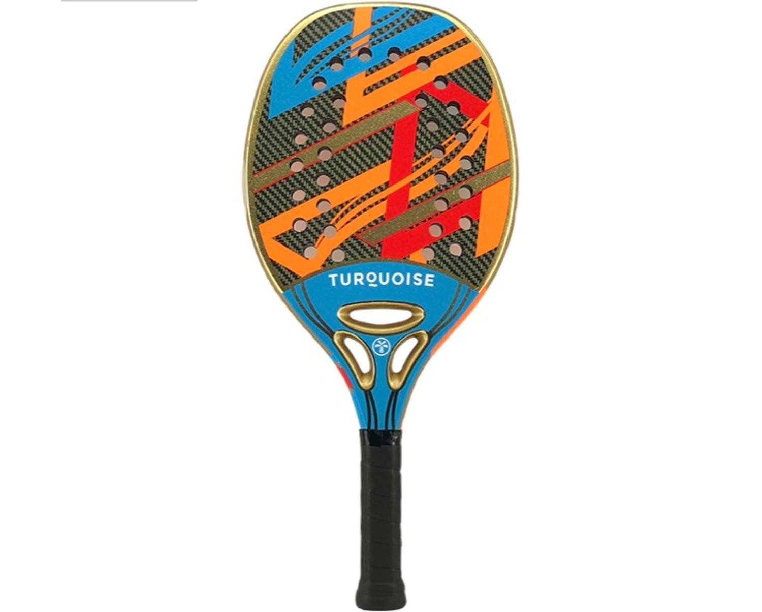 Raquete de Beach Tennis Turquoise Revolution 2.1 - Blue 2021 - Raquete ...