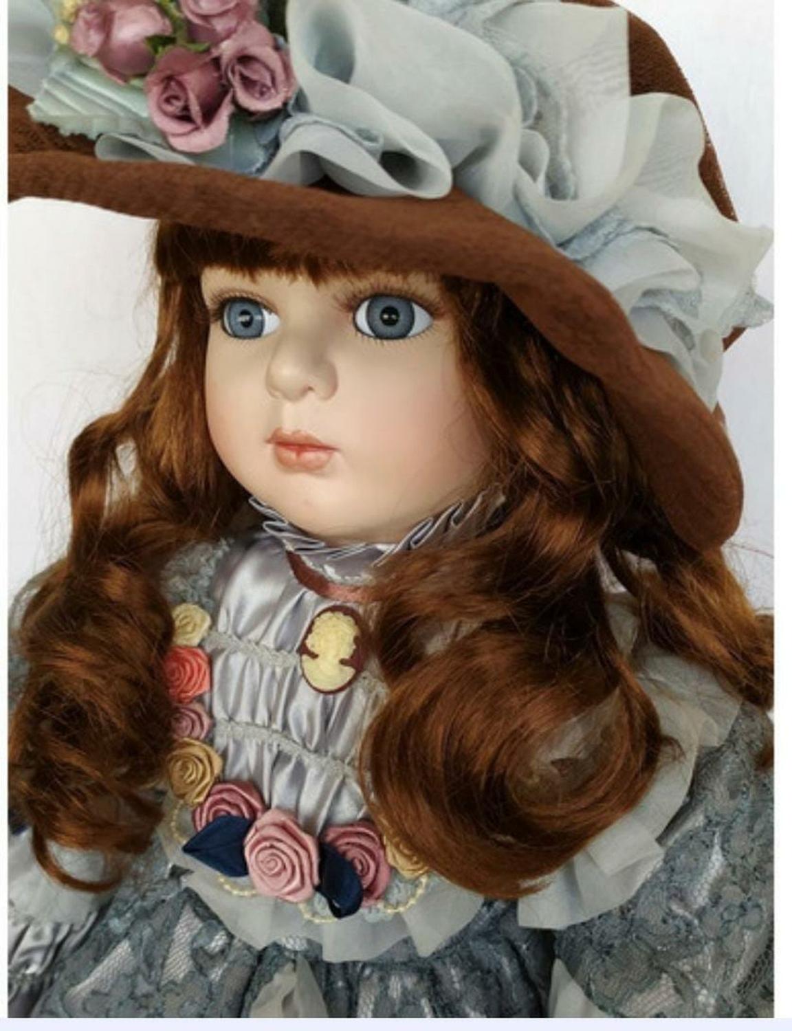 Bonecas Antigas De Porcelana Boneca Vitoriana De Porcelana Antiga