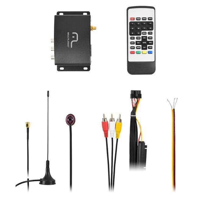 Receptor De Tv Digital Automotivo One Seg AU907 Multilaser - Receptor ...