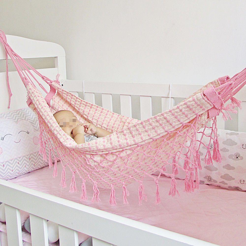 Rede Baby Bebê para Berço 100 Algodão Puro Rosa BeBê - BRIANOREDES ...