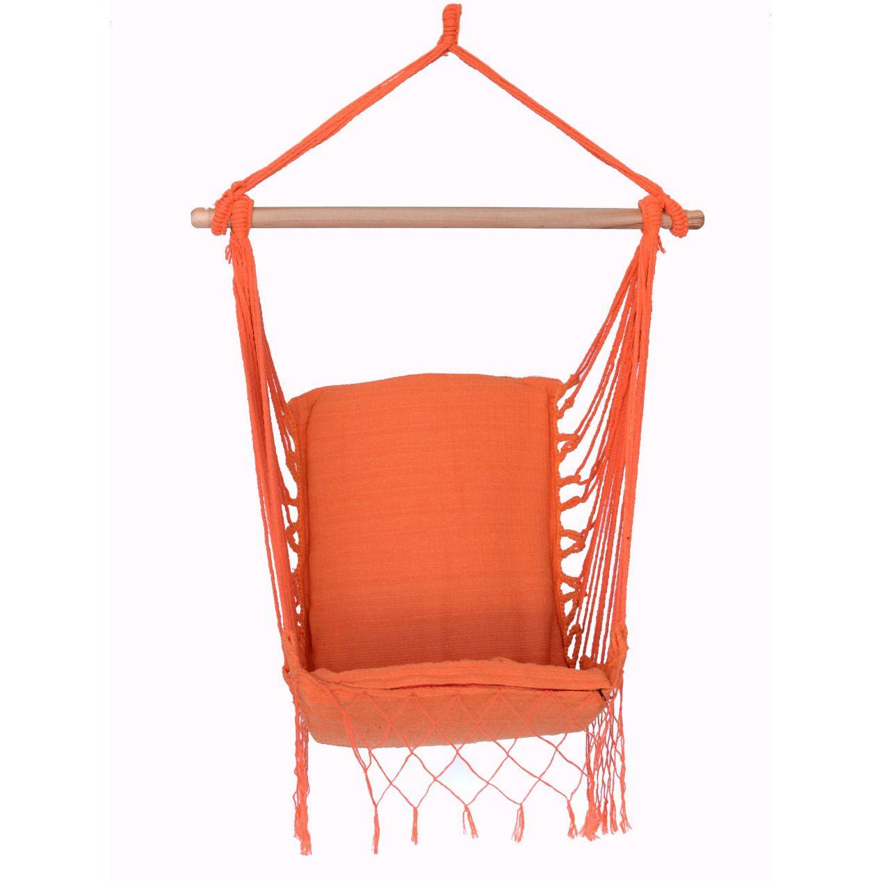 Rede Cadeira Suspensa Laranja - Redes de dormir - Rede de Descanso ...