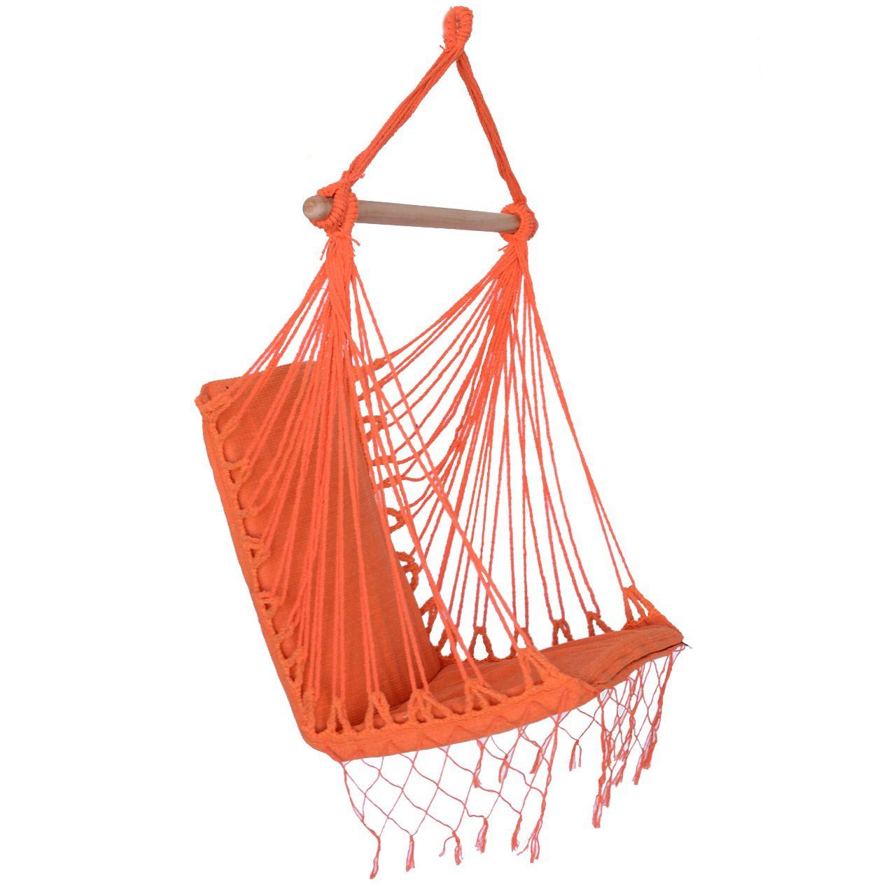 Rede Cadeira Suspensa Laranja - Redes de dormir - Rede de Descanso ...