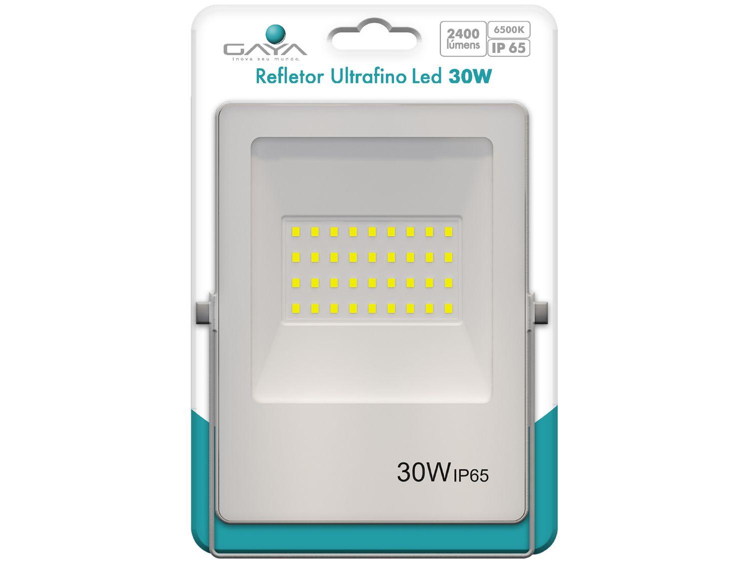 Refletor LED 30W 6500K Branca Gaya Ultrafino