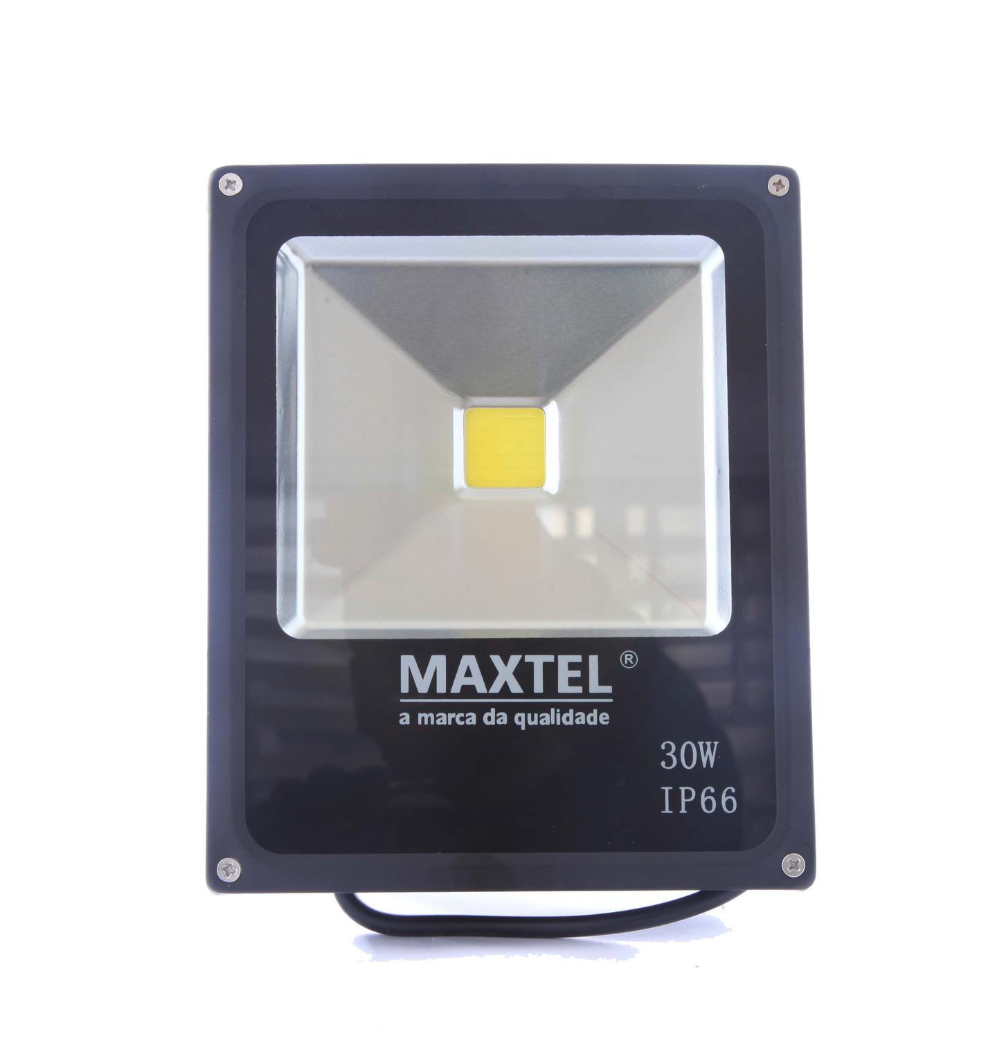Refletor Led 30W Holofote Maxtel Branco Frio IP66 - Refletor - Magazine ...