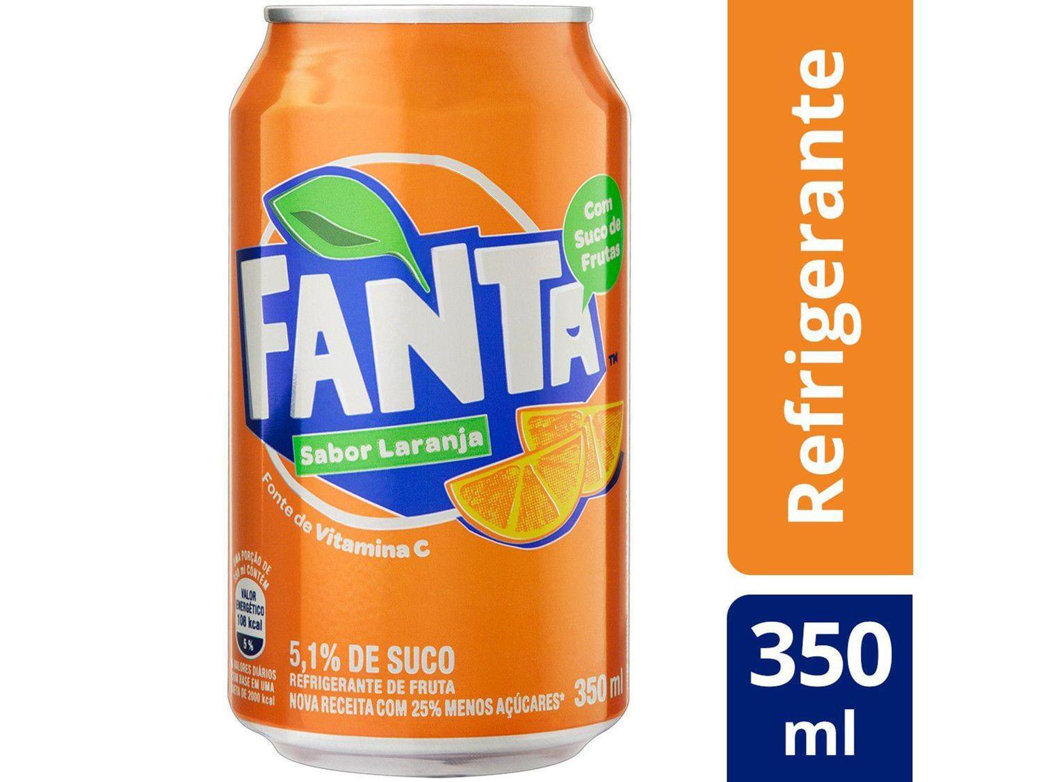 Refrigerante Lata Fanta Laranja 350ml - Refrigerante - Magazine Luiza