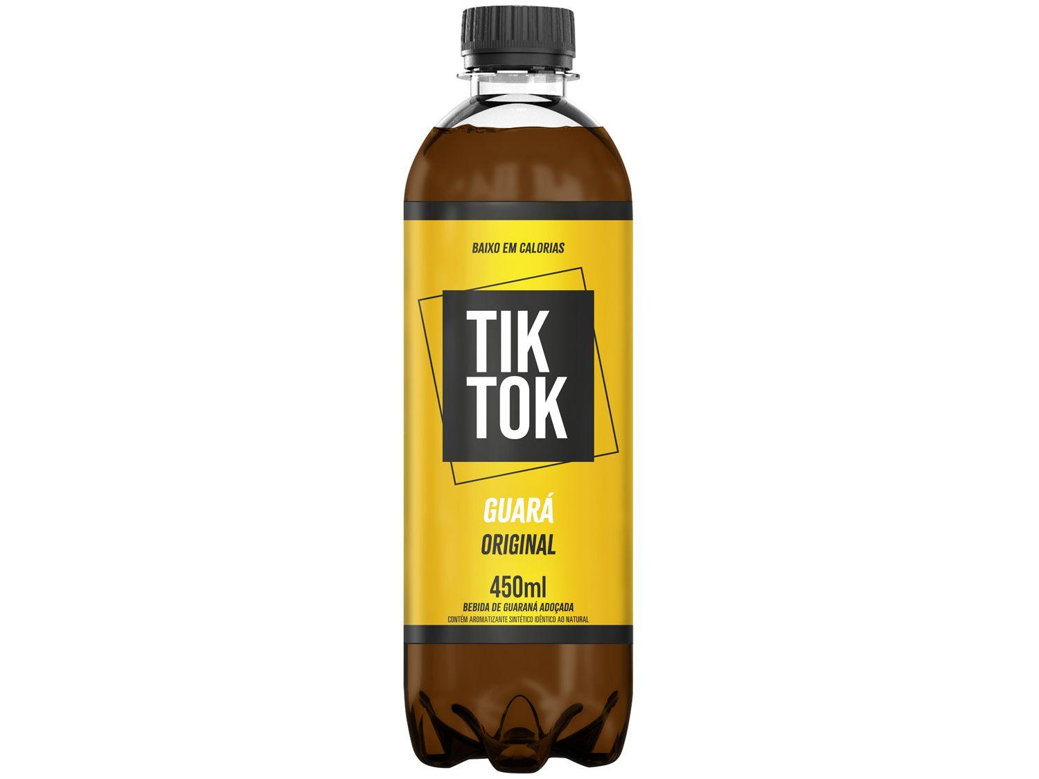 Refrigerante Tik Tok Guará Original Guaraná 6 Unidades 450ml
