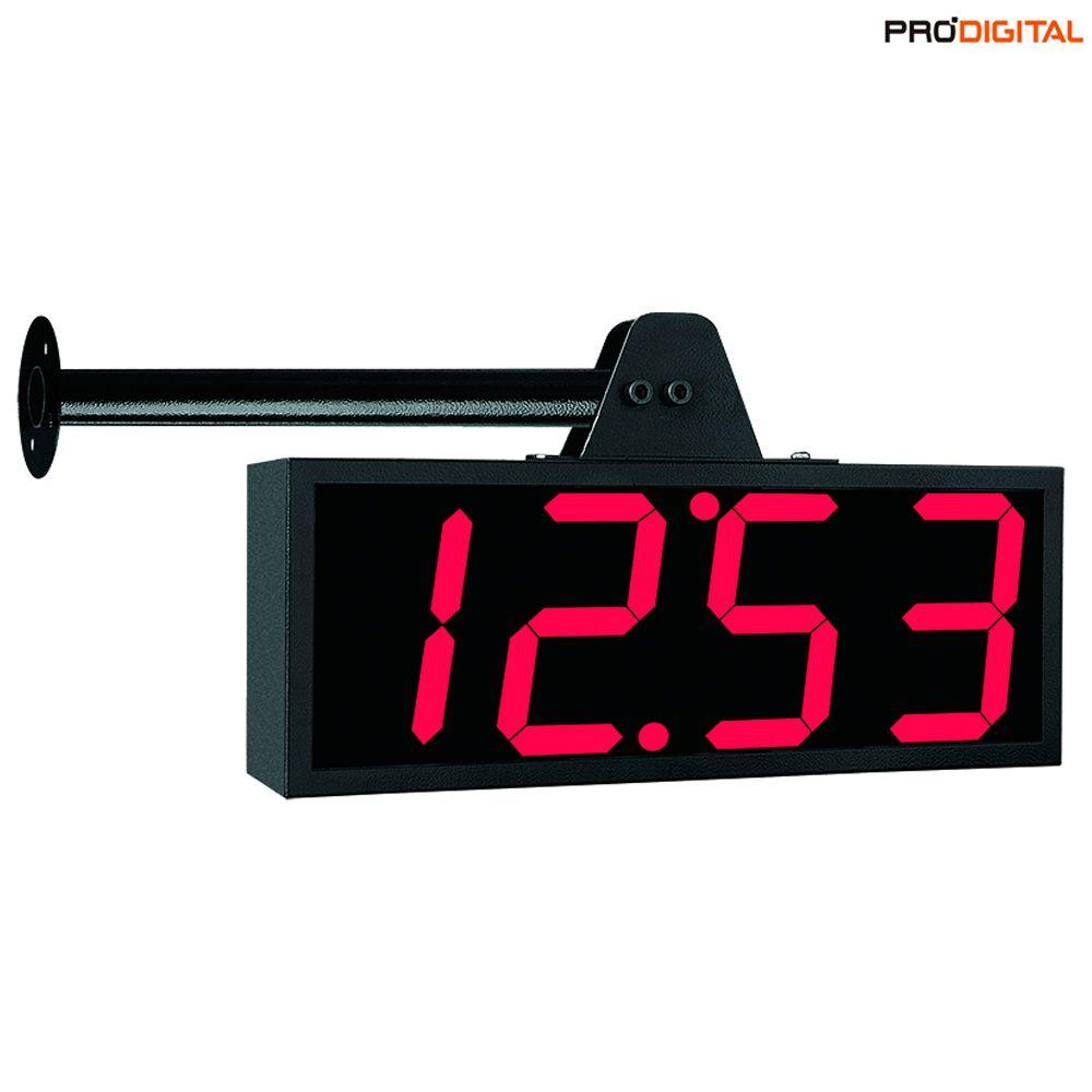 Relógio Digital de Parede Com 4 Dígitos e Alcance de 60m Dupla Face RDI ...