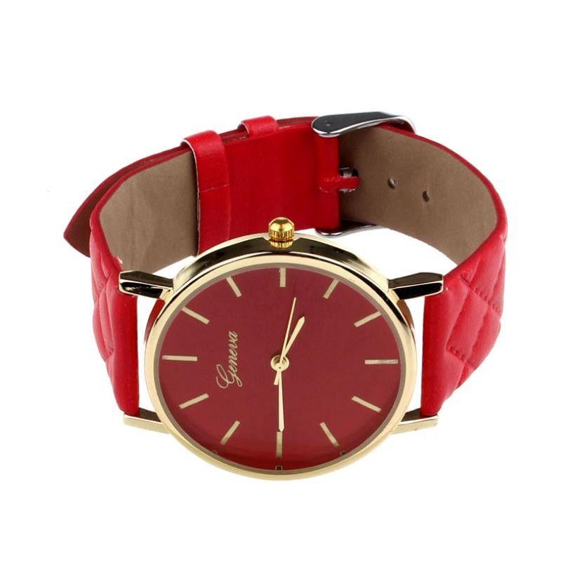 Relógio feminino geneva adulto cor vermelho - Relógio Feminino ...