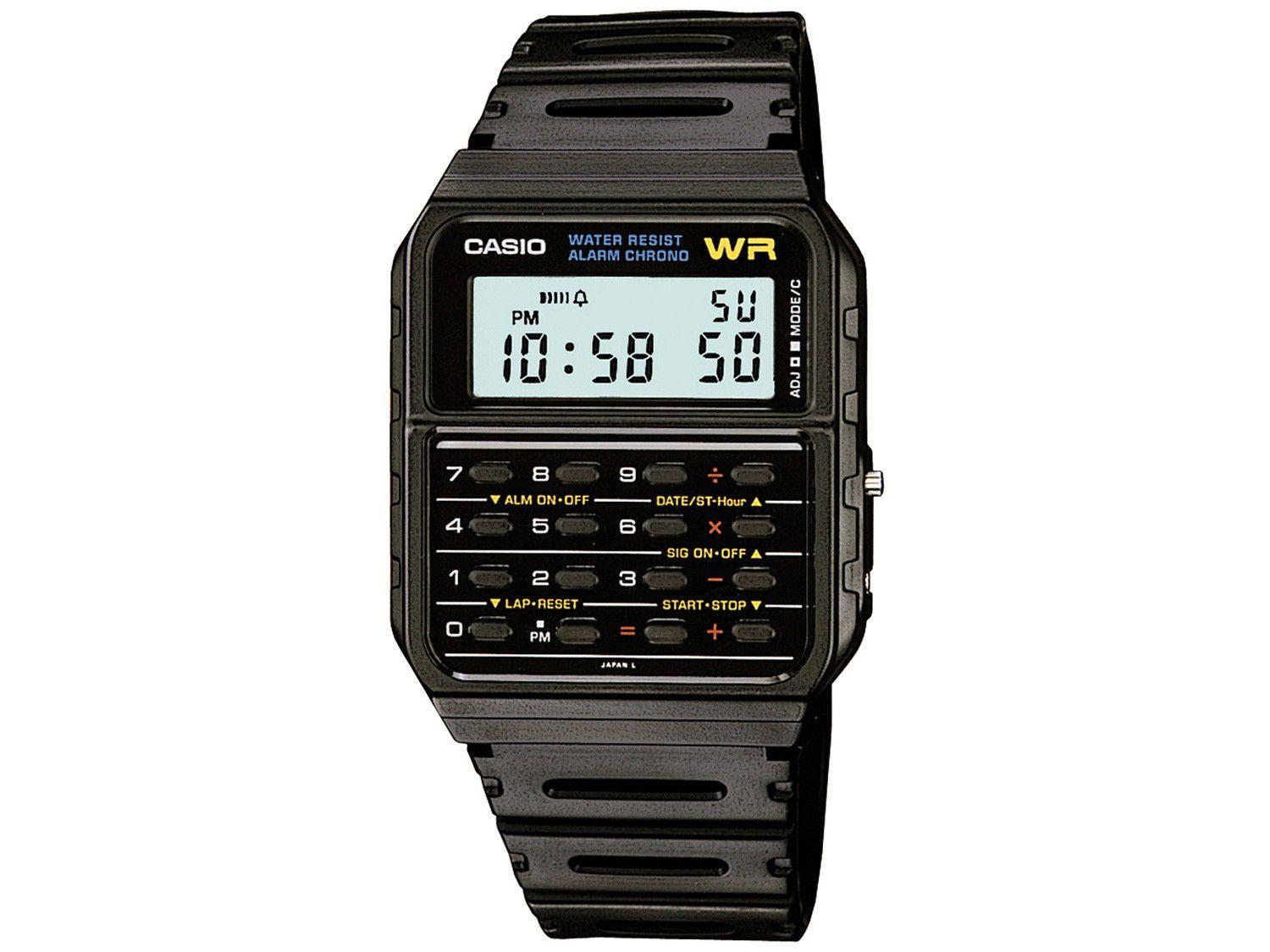 Relógio Masculino Casio Digital Esportivo - CA-53W-1Z Preto - Relógio ...