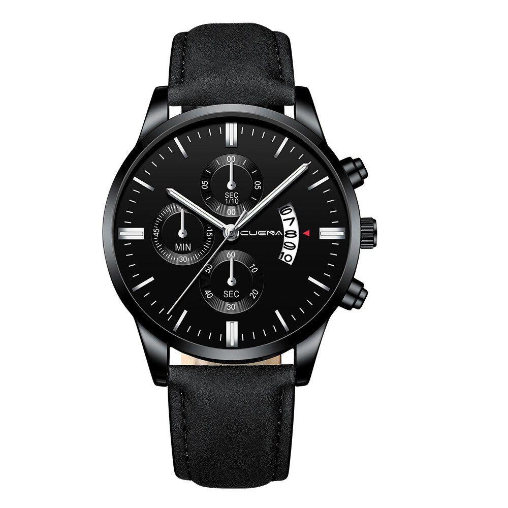 Relógio Masculino Preto Black Motion Prateado Quartz - Cuena - Relógio ...