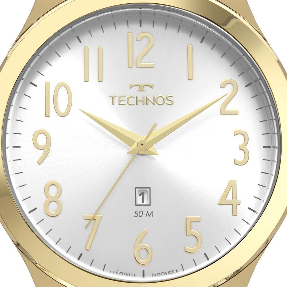 Relógio Technos Masculino Dourado Classic Steel 2015CDE/4K - Relógio ...