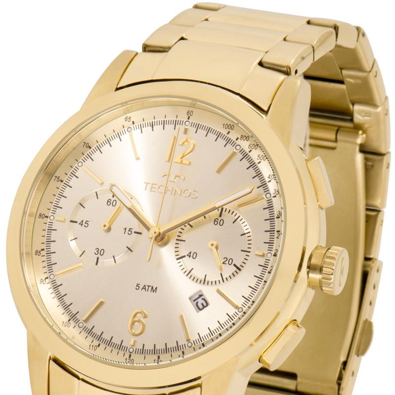 Relógio Technos Masculino Dourado Skymaster 6S21AB/1D - Relógio ...