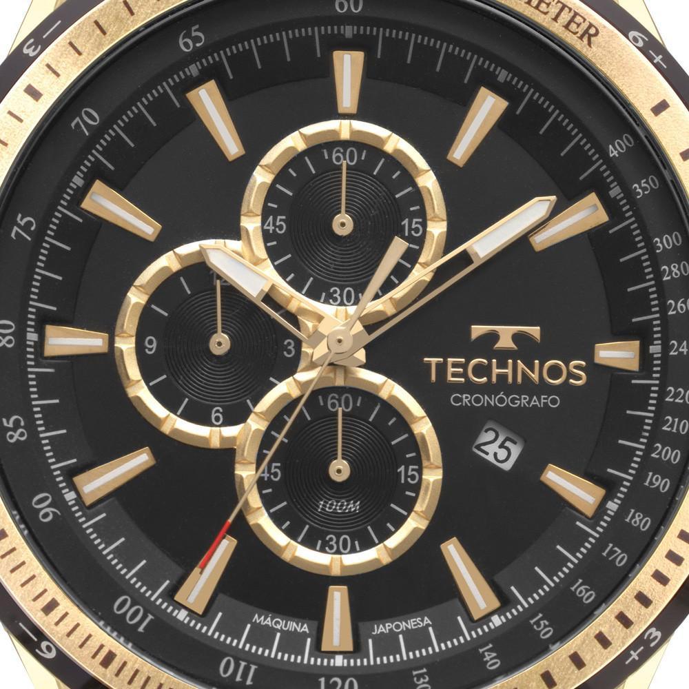 Relógio Technos Masculino Dourado Skymaster OS10FA/4P - Relógio ...