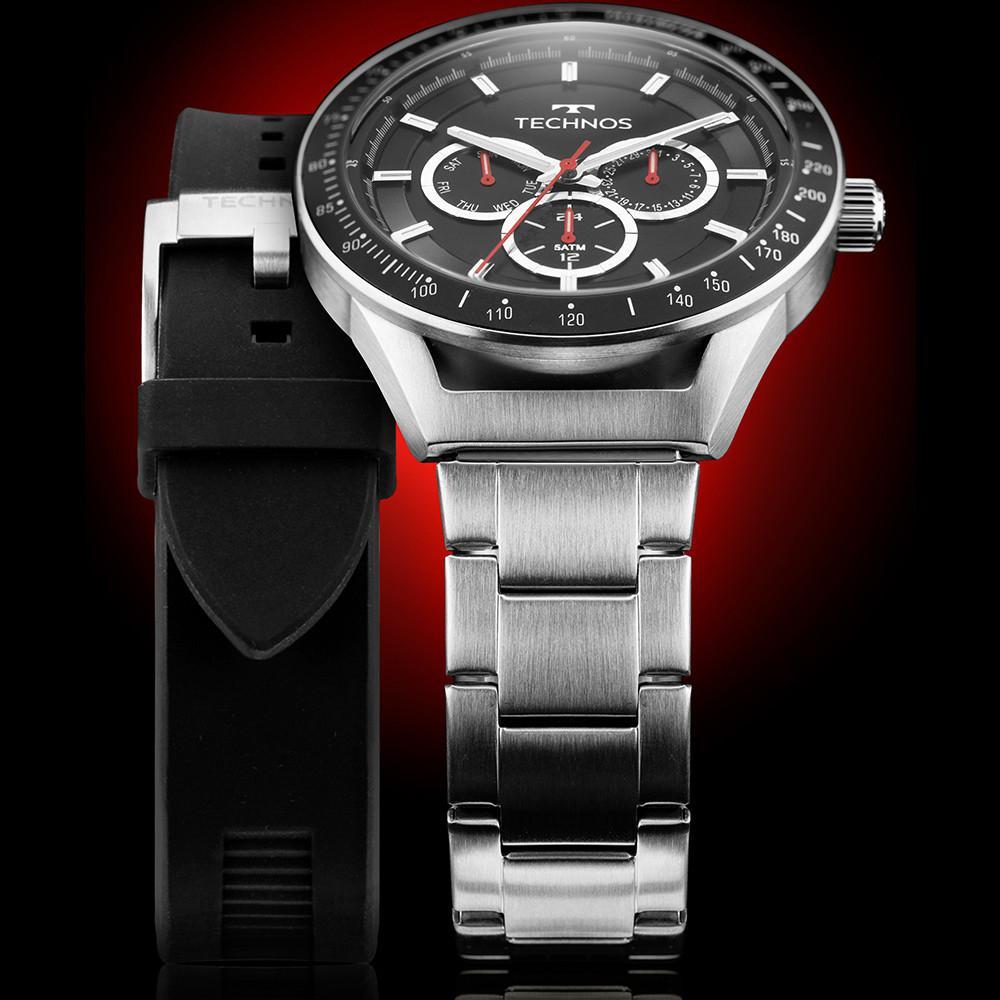 Relógio Technos Masculino Prata Skymaster 6P29AJY/T1P - Relógio ...