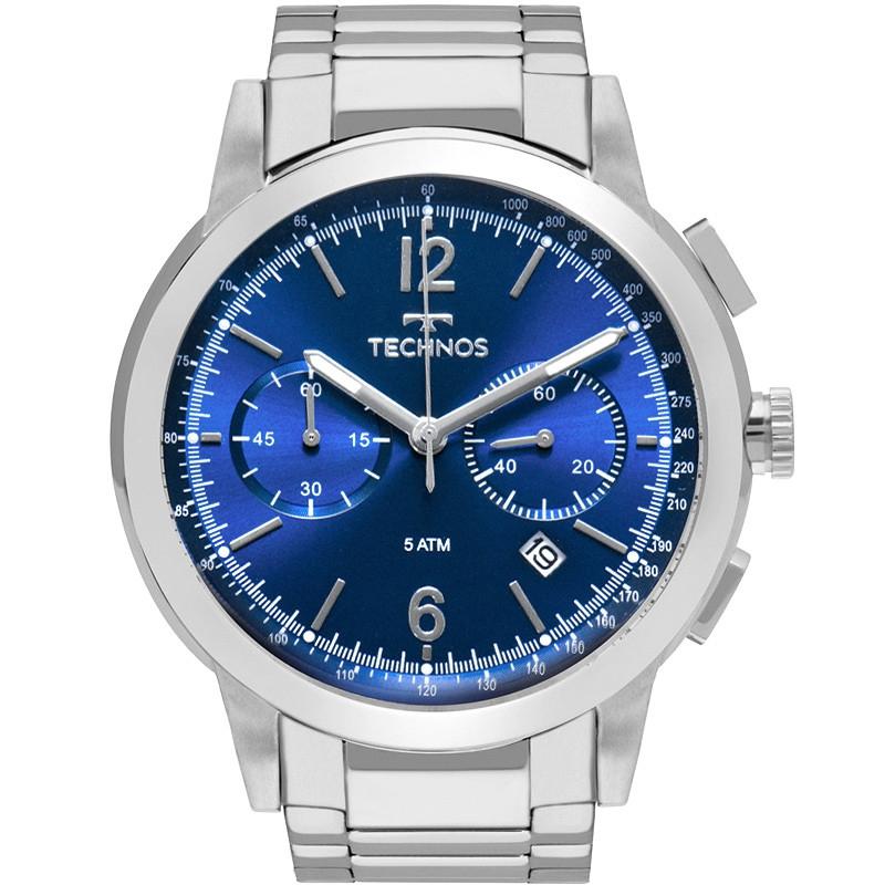 Relógio Technos Masculino Prata Skymaster 6S21AA/1A - Relógio Masculino ...