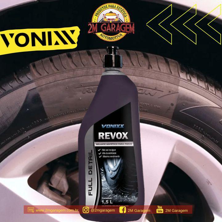 Revox Selante Renova Pneu Pretinho Vonixx 1,5l Resiste Água - Selante ...