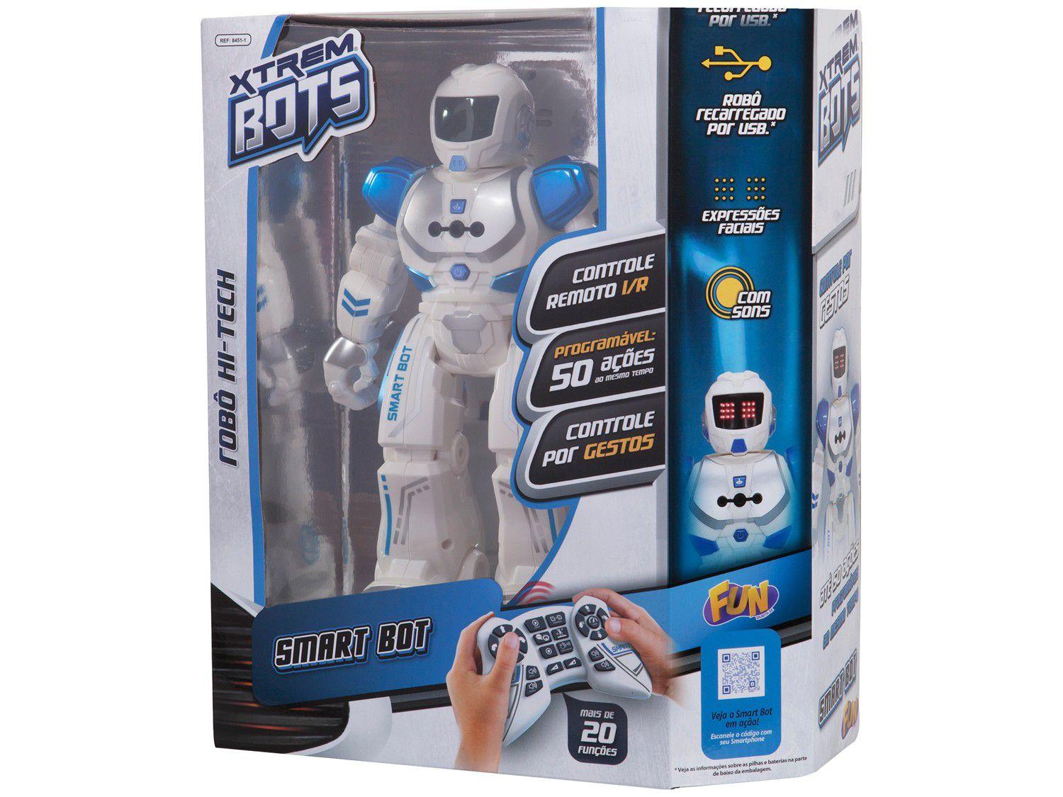 Robô de Brinquedo com Controle Remoto com Luzes - e Sons Xtrem Bots ...
