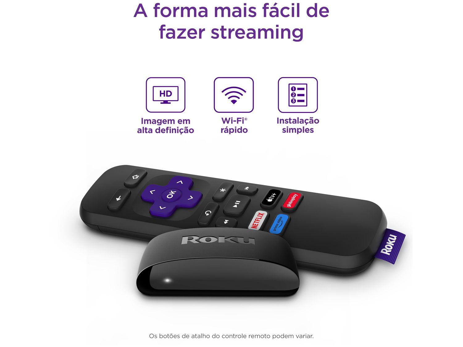Roku Express Streaming Dual Band Full HD com Controle Remoto