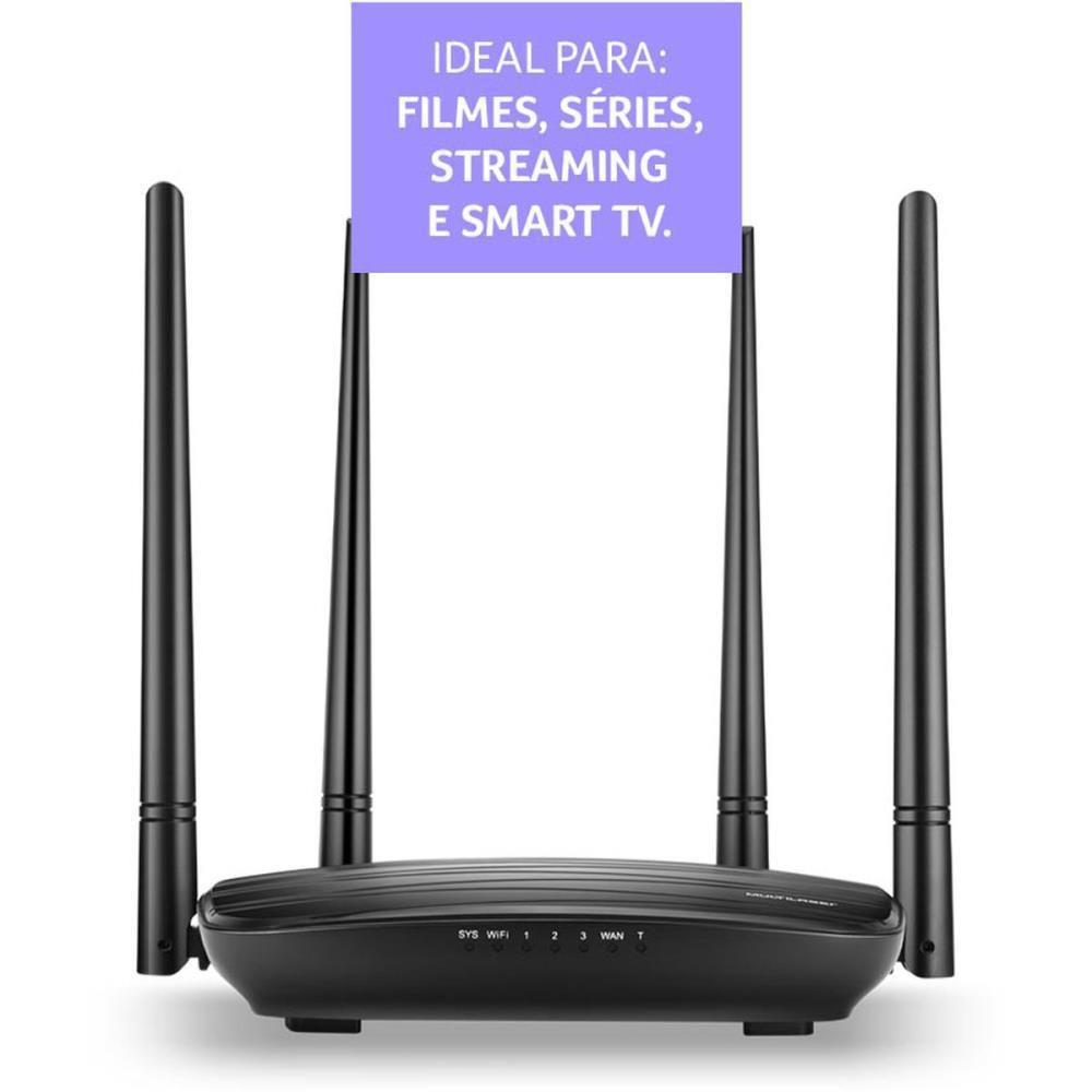 Roteador Dual BAND 4ANTENAS 3PORTAS LAN - Multilaser - Roteador ...