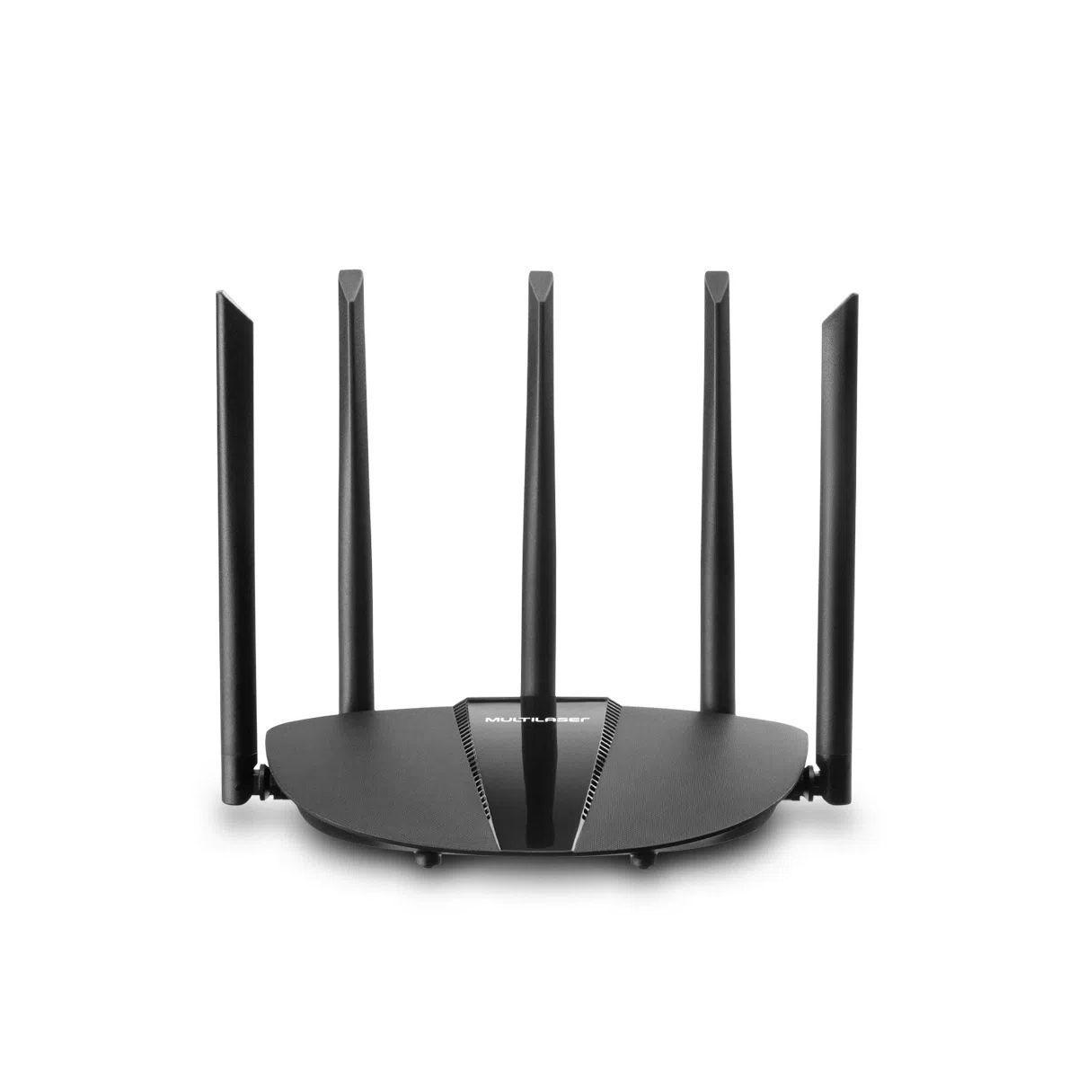 Roteador Multilaser Gigabit AC1200, 1200MBPs, 5 Antenas - Roteador ...