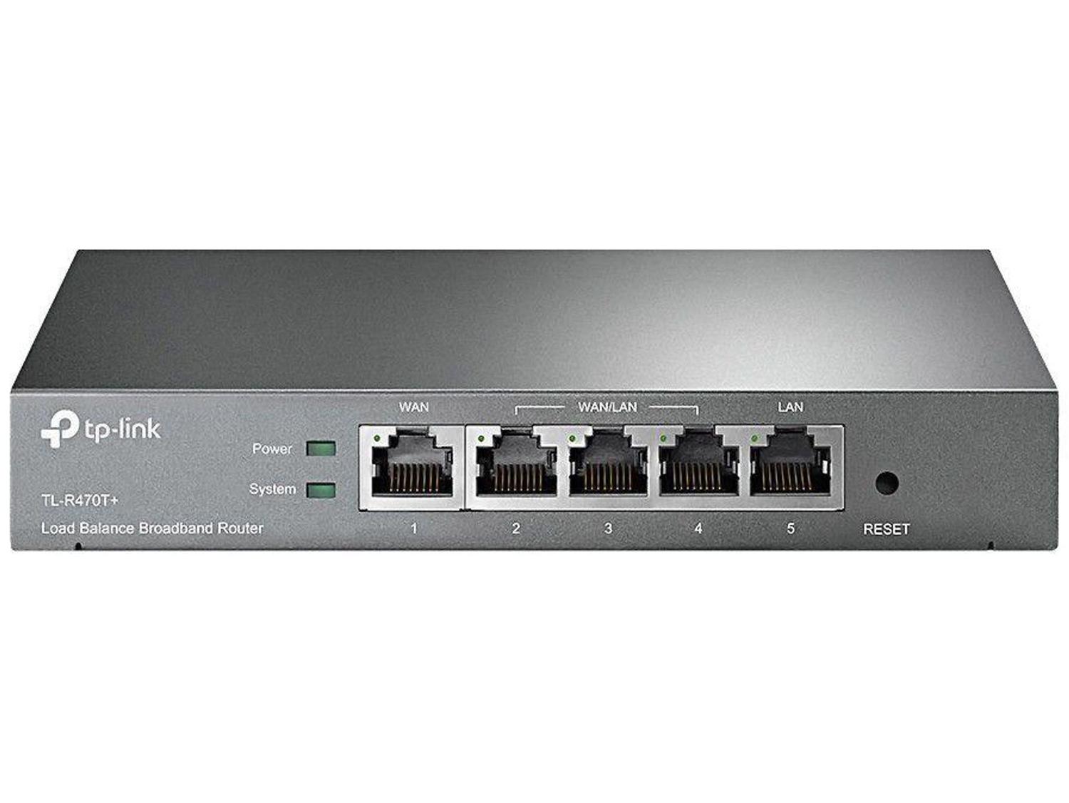 Roteador TP-Link - TL-R470T+ 5 Portas - Roteador - Magazine Luiza