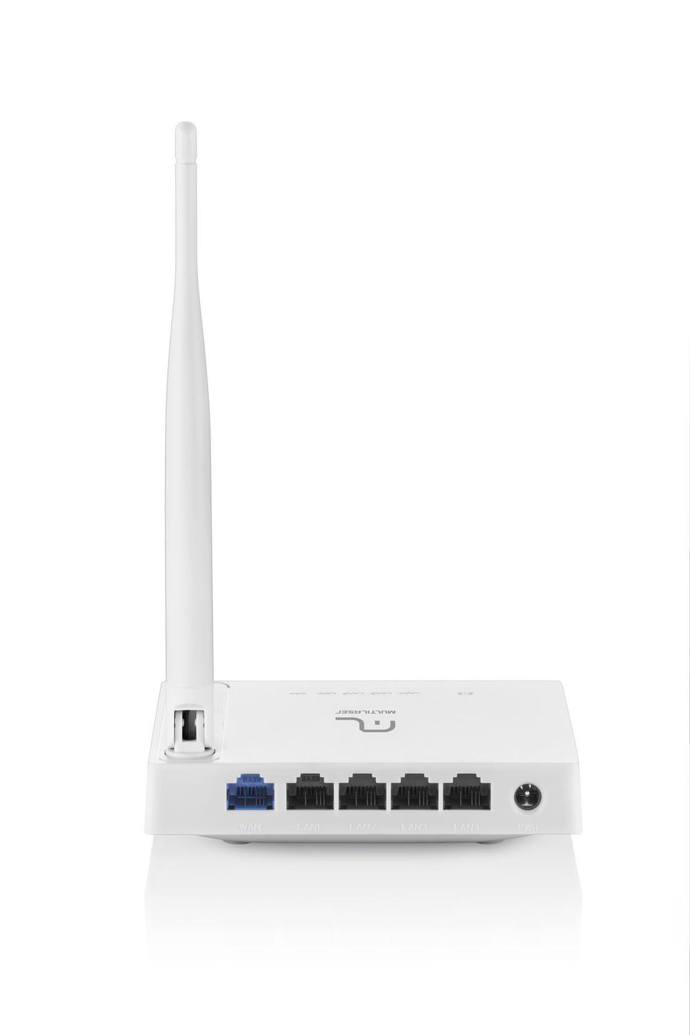 Roteador Wireless 150Mbps 1 Antena Fixa 4 Portas Lan Multilaser RE057 ...