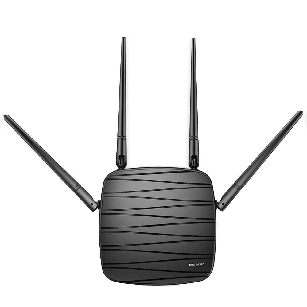Roteador Wireless Multilaser RE018 AC1200, 1200Mbps, Dual Band, 4Portas ...