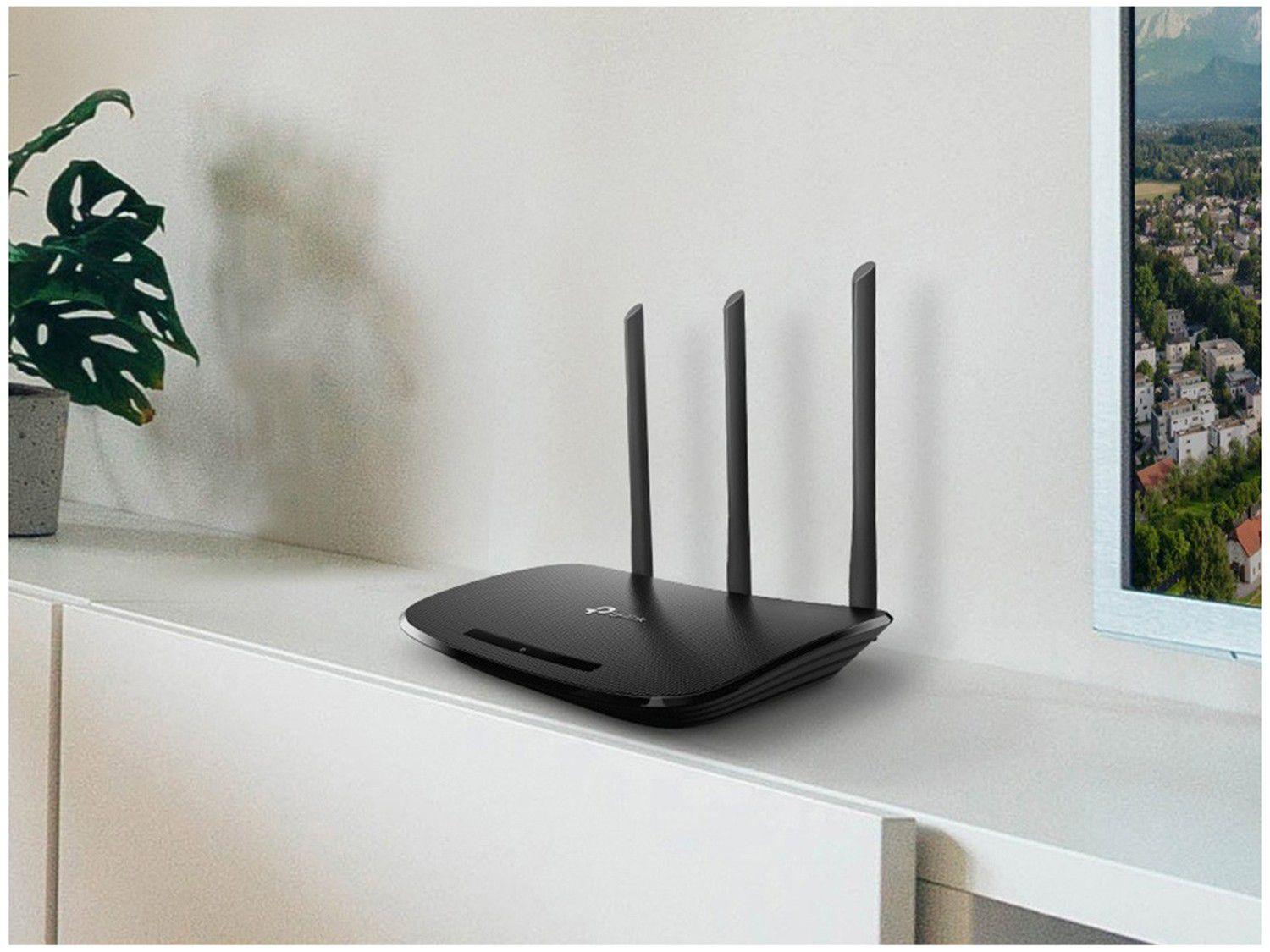 Roteador Wireless Tp-link TL-WR940N 450mbps - 3 Antenas 5 Portas ...