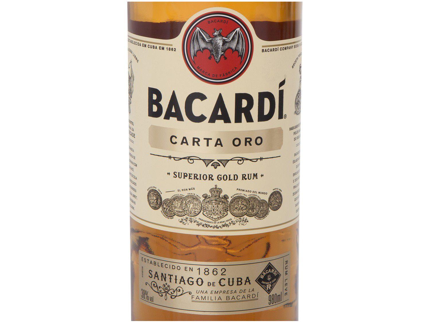 Rum Bacardi Carta Oro 980ml - Rum - Magazine Luiza