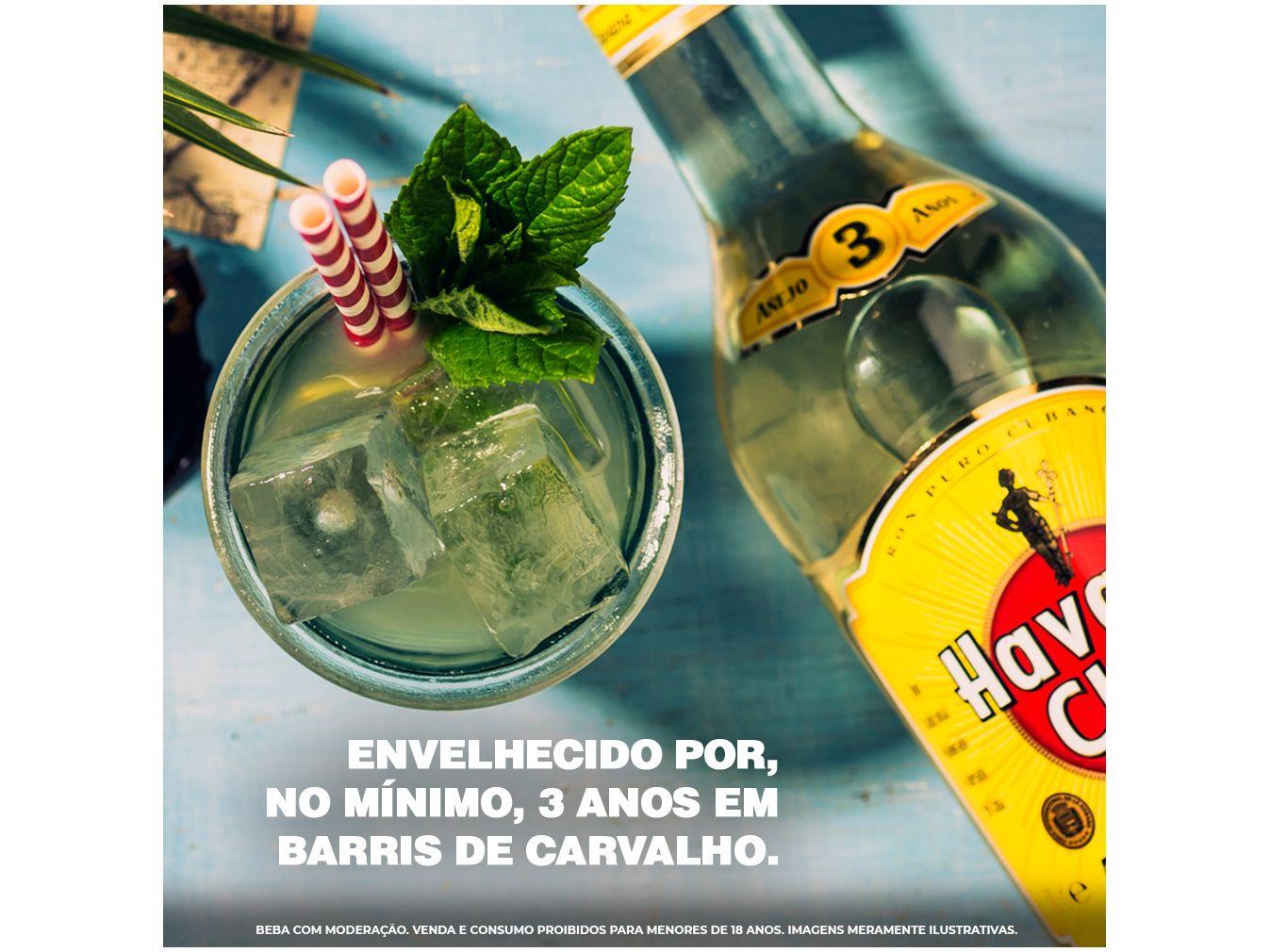 Rum Havana Club Branco Premium 3 anos 700ml Original