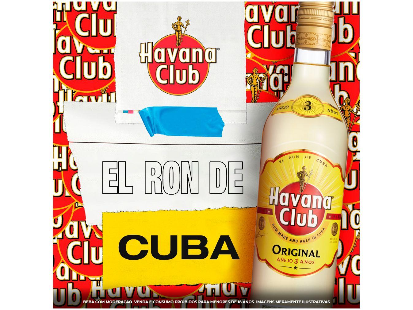 Rum Havana Club Branco Premium 3 anos 700ml Original