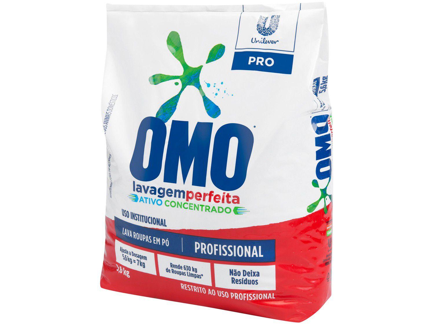 Sabão em Pó Omo Lavagem Perfeita Concentrado - 5,6kg - Sabão em Pó ...