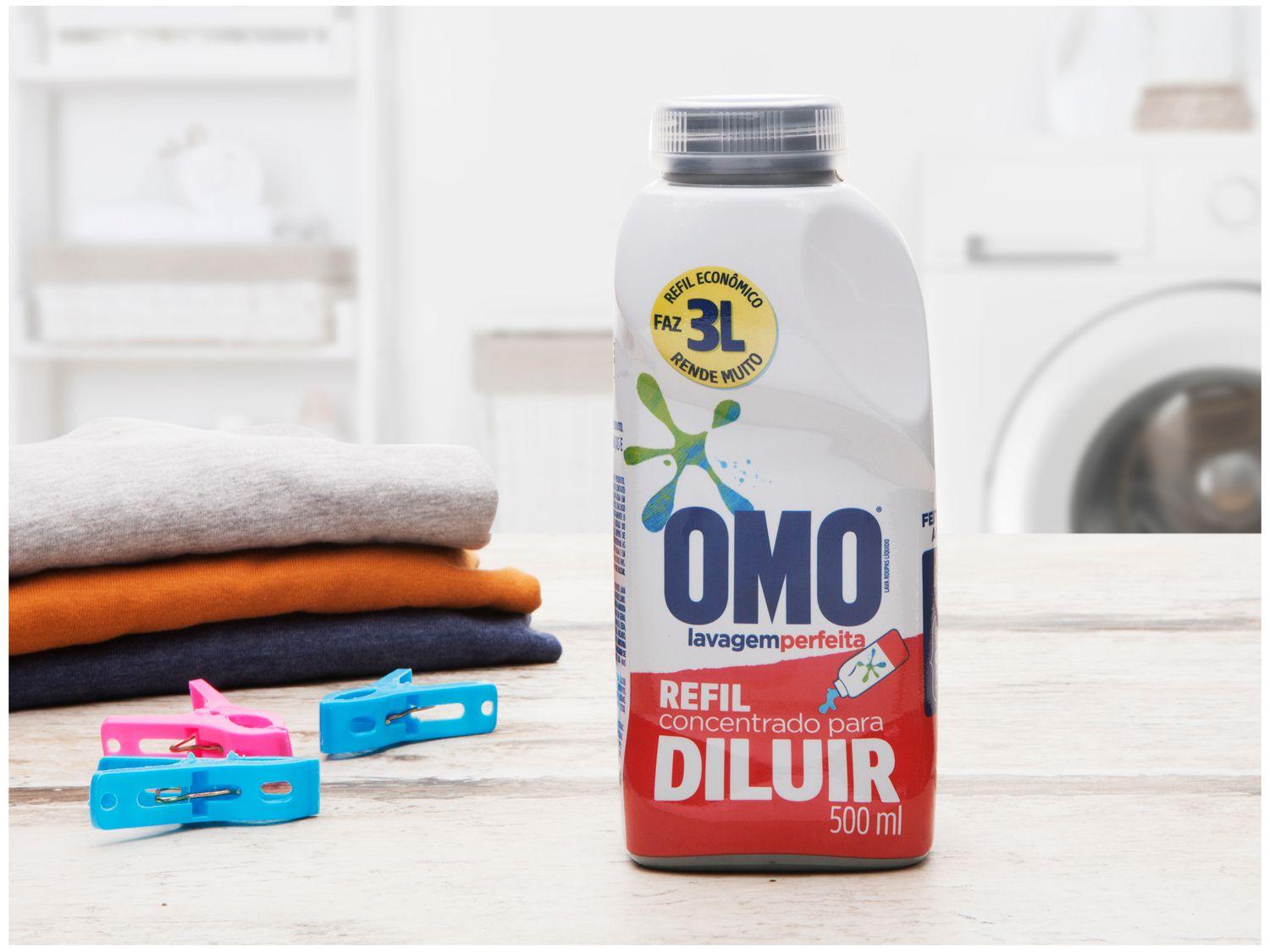 Sabão Líquido Concentrado Omo Lavagem Perfeita - Refil 500ml - Sabão ...