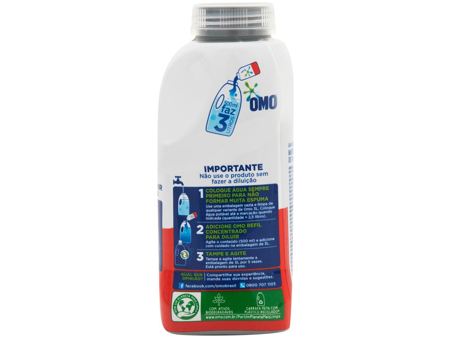Sabão Líquido Concentrado Omo Lavagem Perfeita - Refil 500ml - Sabão ...