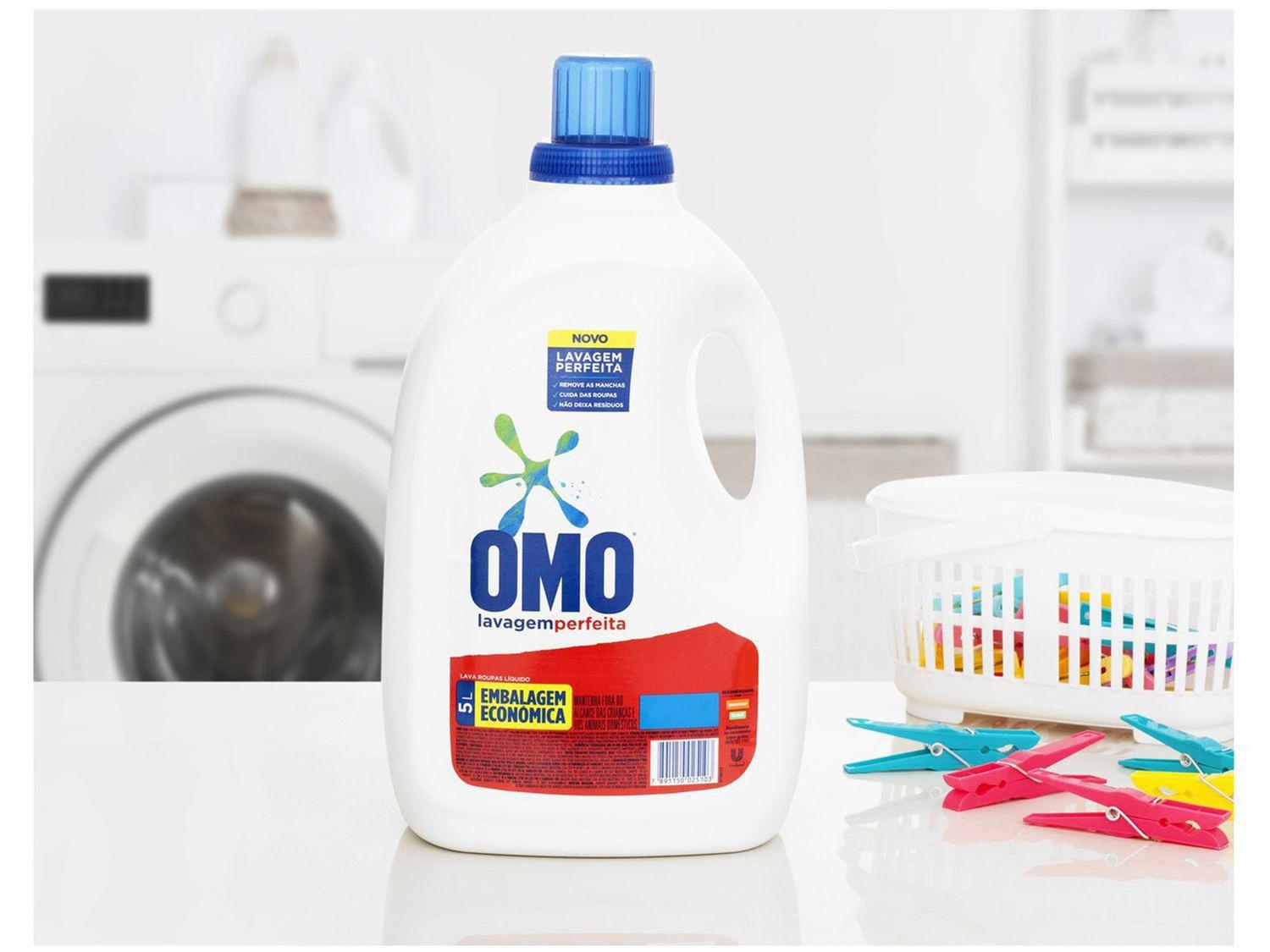 Sabão Líquido Omo Multiação Lavagem Perfeita - 5L - Sabão Líquido ...