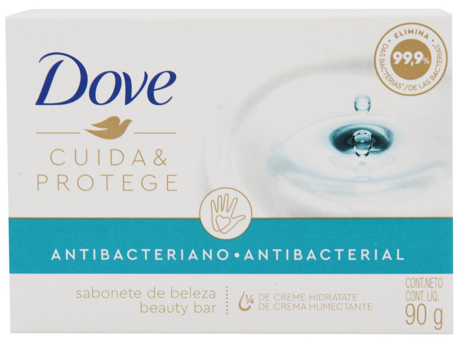 Sabonete em Barra Antibacteriano Dove Cuida e Protege 90g 6 Unidades